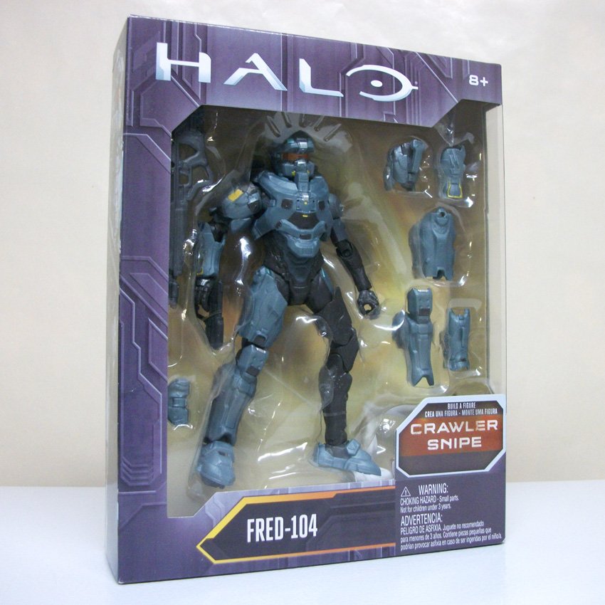 Spartan Fred-104 HALO crawler snipe armor 6" video game figure Mattel 2016
