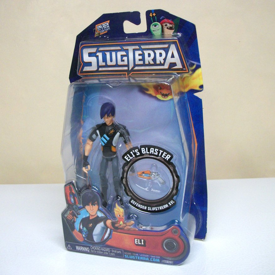 Slugterra Eli action figure 4" defender slipstream XVL blaster lucky ...