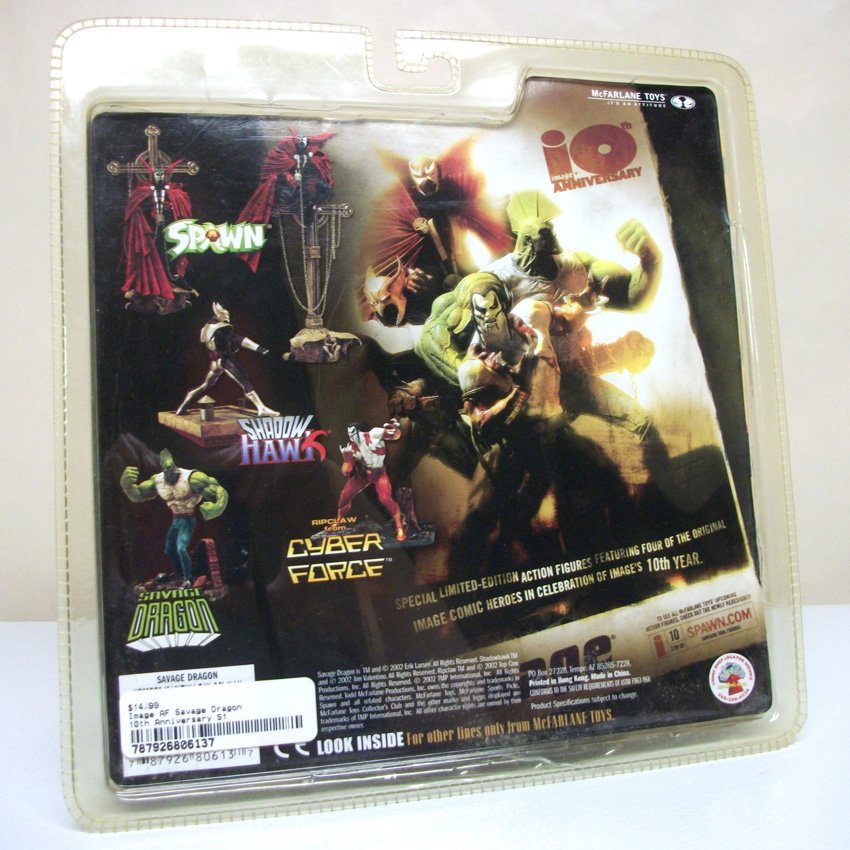 Savage Dragon 10th Anniversary Image loose figure complete packaging ...