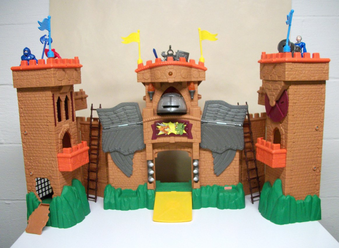 Eagle Talon Castle Imaginext playset huge knights set transforming ...