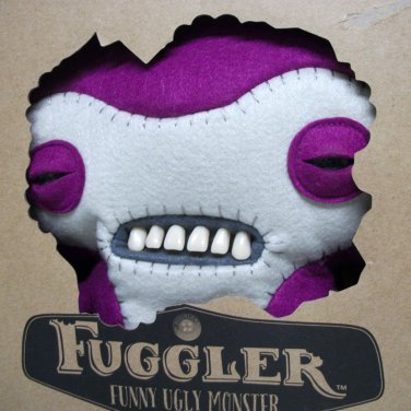 Fuggler Lil' Demon 12" purple & gray plush doll monster teeth new funny ...