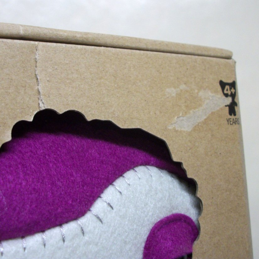 Fuggler Lil' Demon 12" purple & gray plush doll monster teeth new funny ...