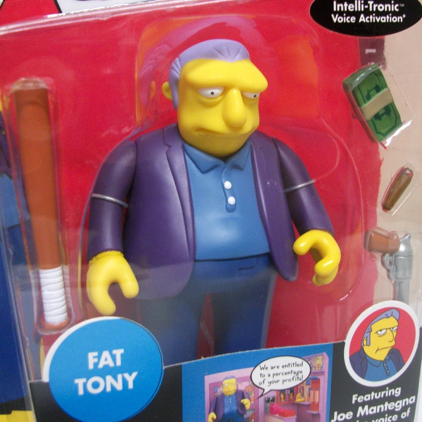Fat Tony mob boss Simpsons WOS series 1 world of springfield figure all ...