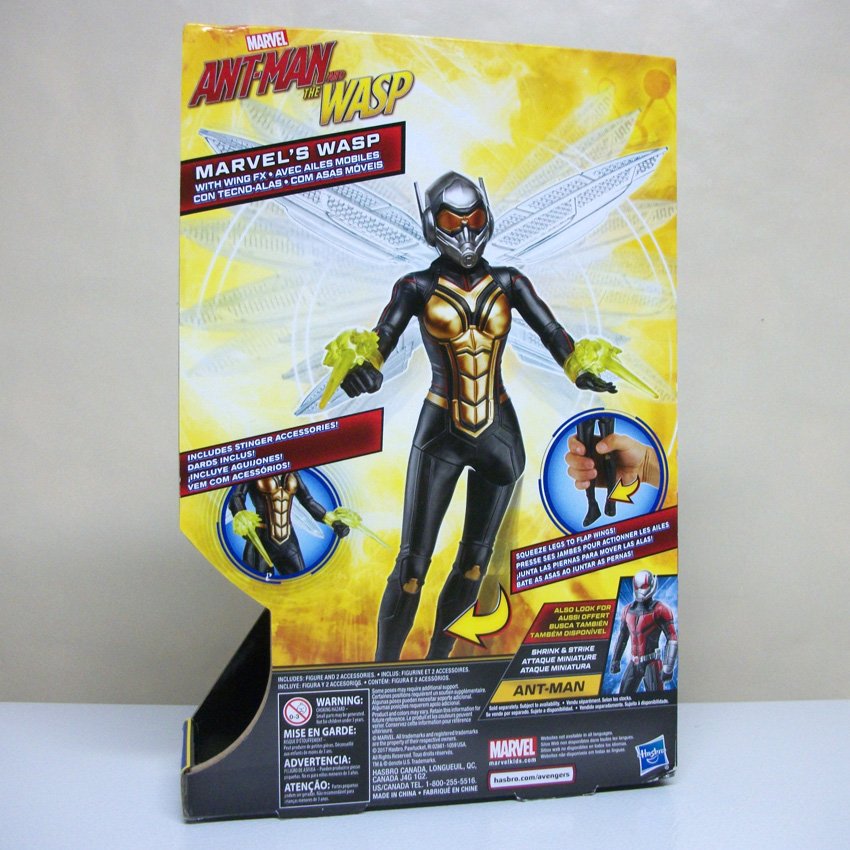 Wasp 12" figure toy wing fx movie Ant-Man and the super heroes Marvel ...