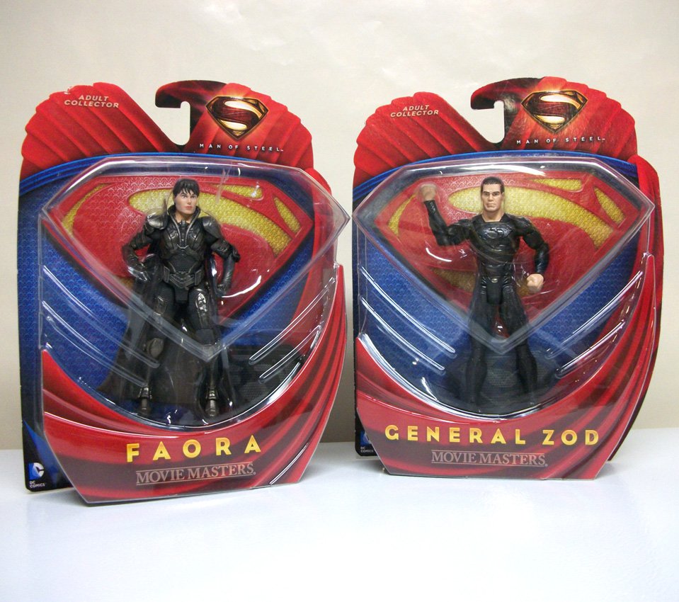 6" Faora & General Zod Movie Masters Man of Steel figure DC classics ...