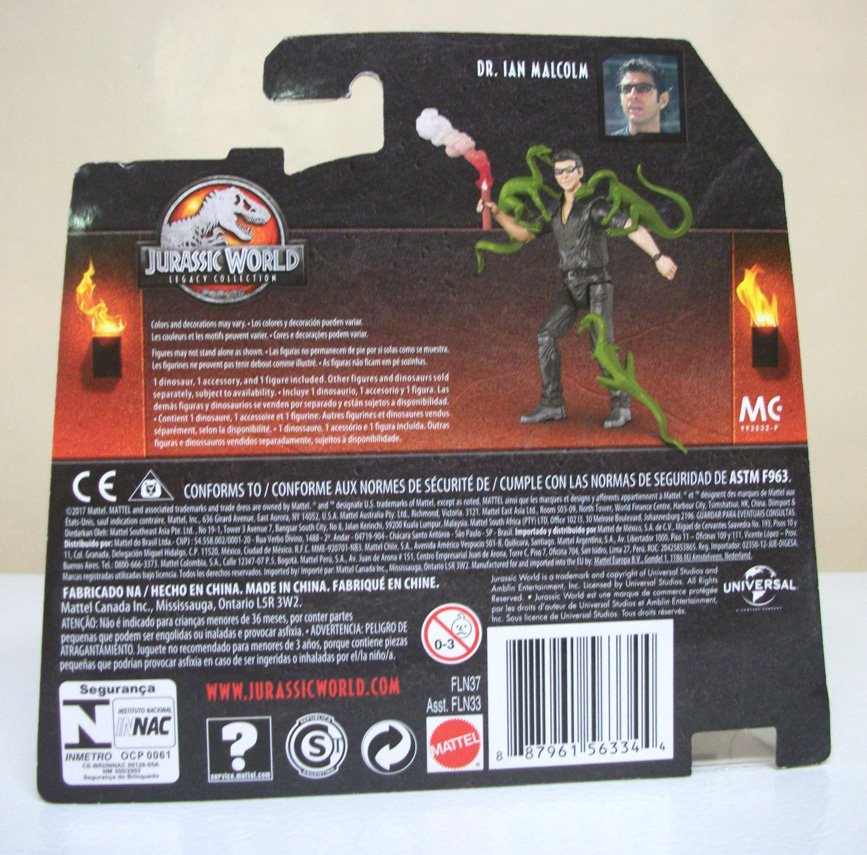 Jurassic World Ian Malcolm & Compy dino legacy collection dinosaur ...
