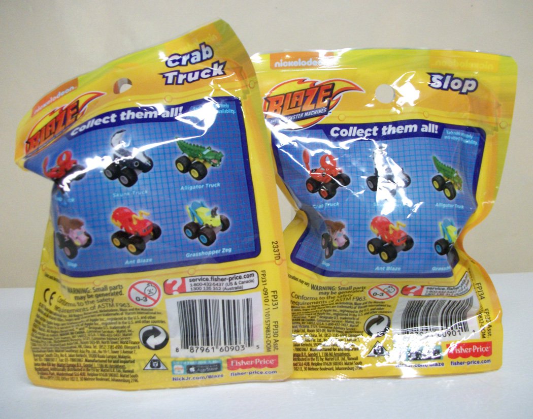 Nick Jr Blaze Slop & Crab Truck and the Monster Machines mini vehicles ...