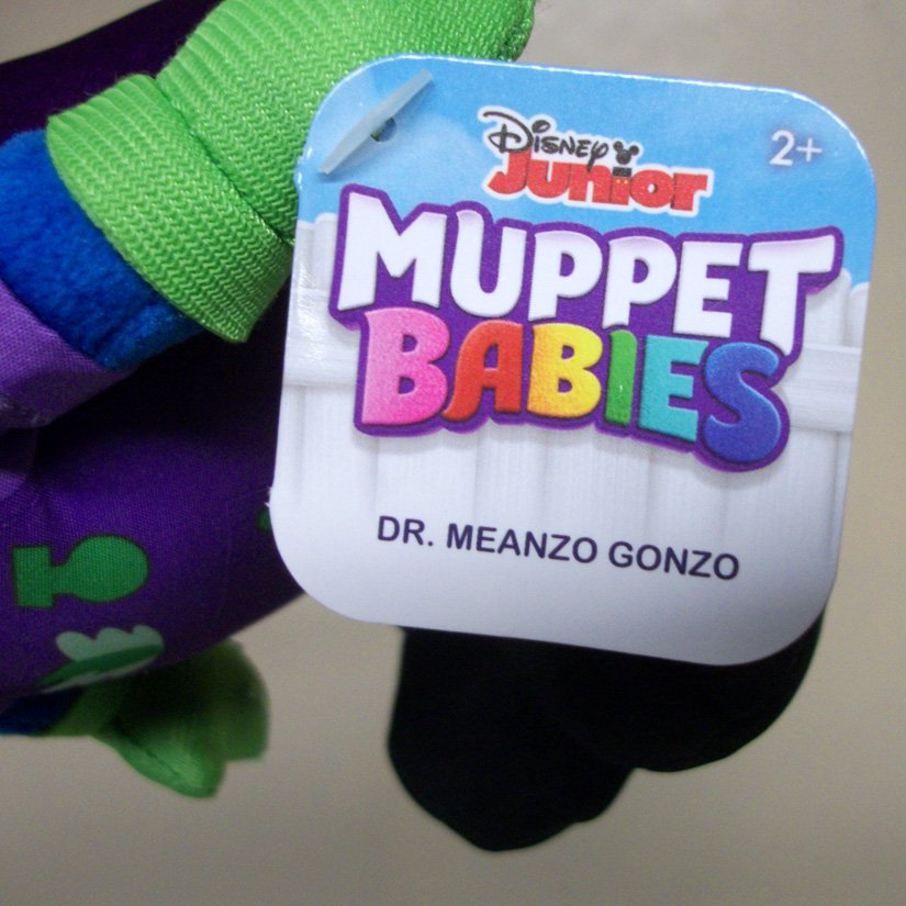 Muppet Babies 9" plush Dr Meanzo Gonzo Disney Junior new super villain ...