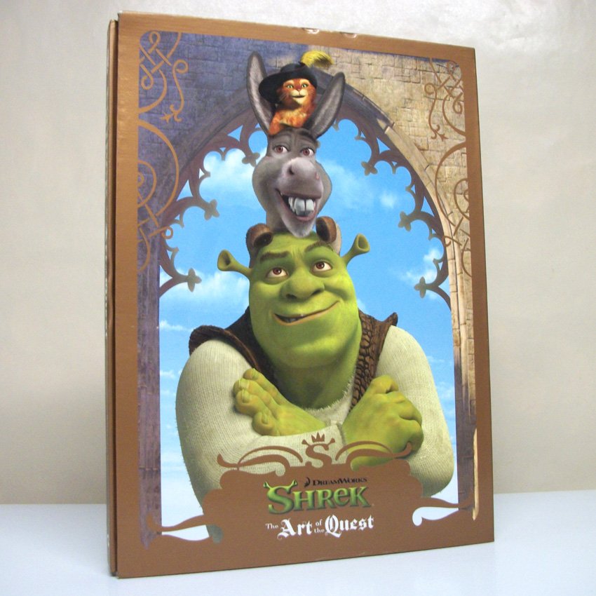 Shrek Art of the Quest oversized coffee table book hardback slipcover ...