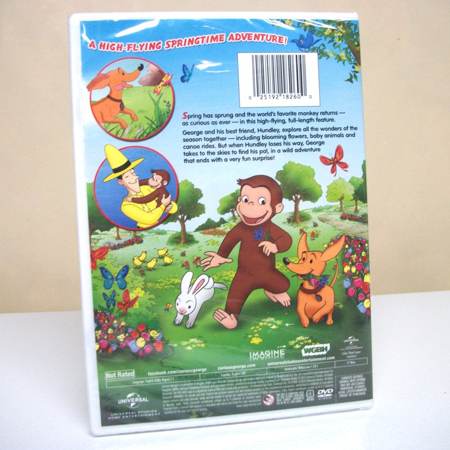 Curious George Swings into Spring DVD kids monkey adventure animated ...
