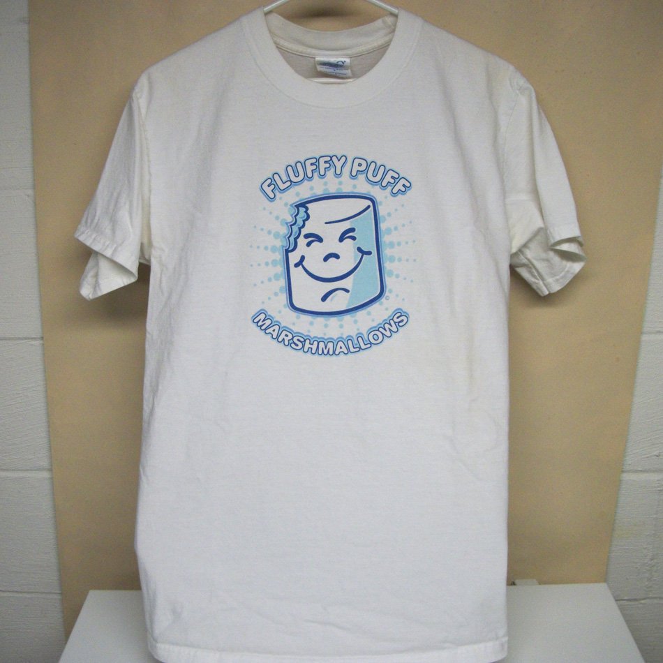Marshie Fluffy Puff Marshmallows Men Medium white t-shirt pre-owned ...