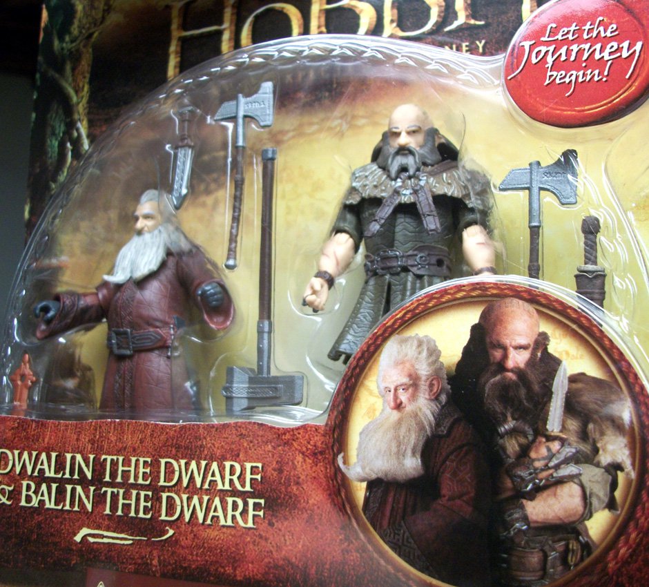 Dwalin & Balin 3" Hobbit movie figure 2-pack the dwarf dwarves ...