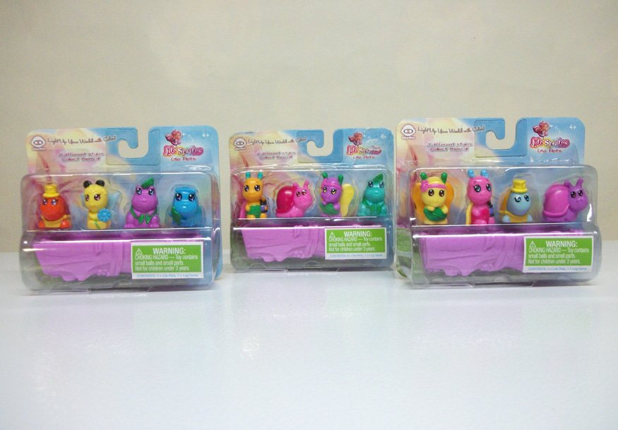 Lite Sprites Pets Lot of 3 4-packs little animals 12 figures WowWee ...