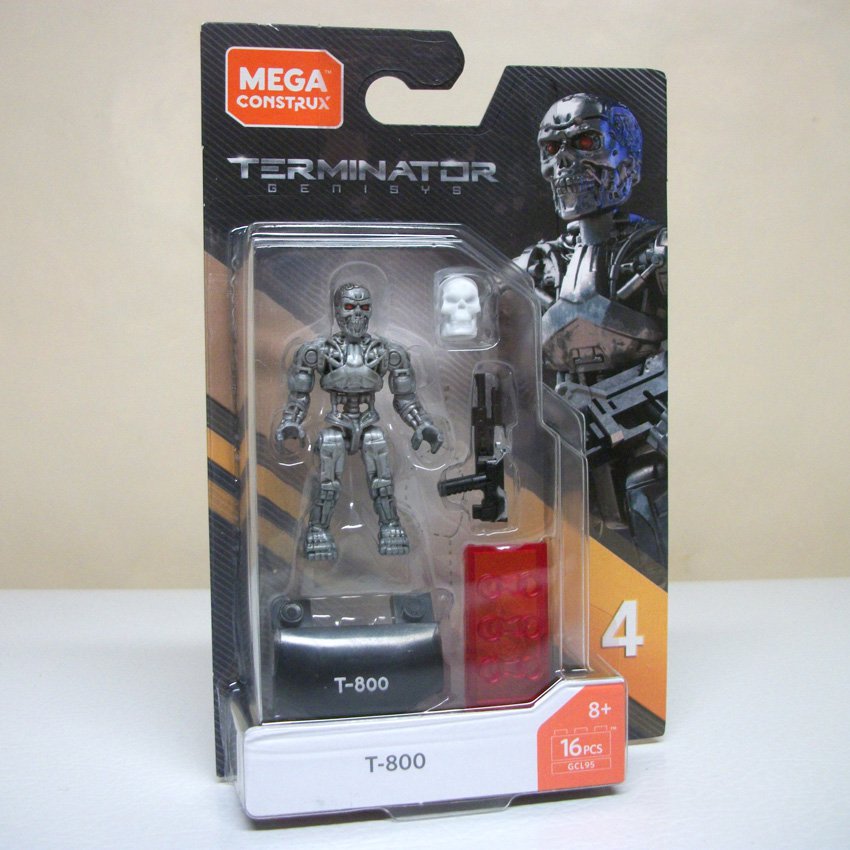 Terminator T-800 Mega Construx Heroes Series 4 gcl95 genisys robot mini ...