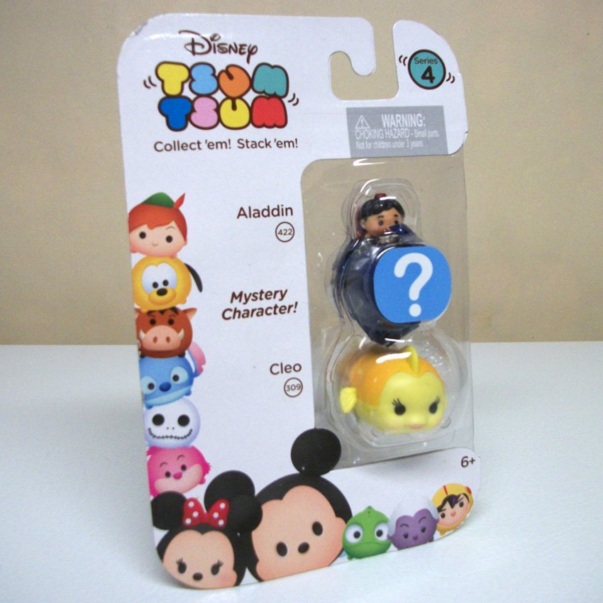 Disney Tsum Tsum Cleo 3 pack toys series 4 aladdin goldfish pinocchio ...