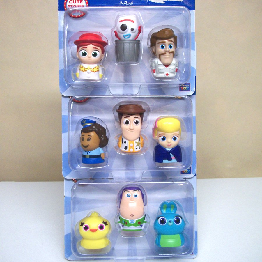 Toy Story 4 finger puppets complete set Buzz Woody Forky Bo Duke 3-pack ...