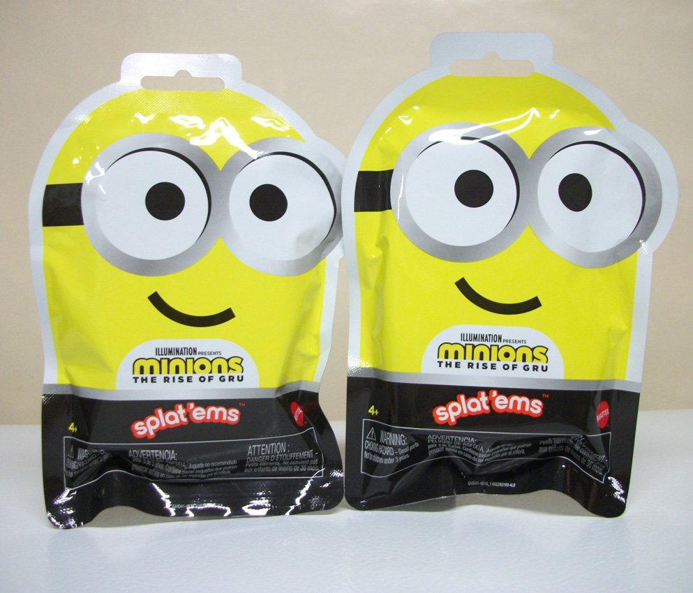 Minions Splat Ems blind bag Lot of 2 new sealed the rise of gru yellow ...