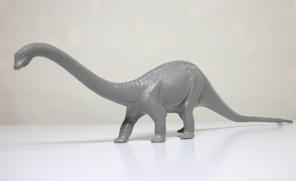Diplodocus pvc 20" long dinosaur 1974 vintage British Museum of Natural ...