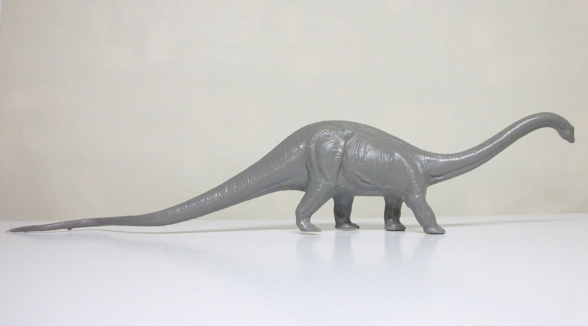 Diplodocus pvc 20" long dinosaur 1974 vintage British Museum of Natural ...
