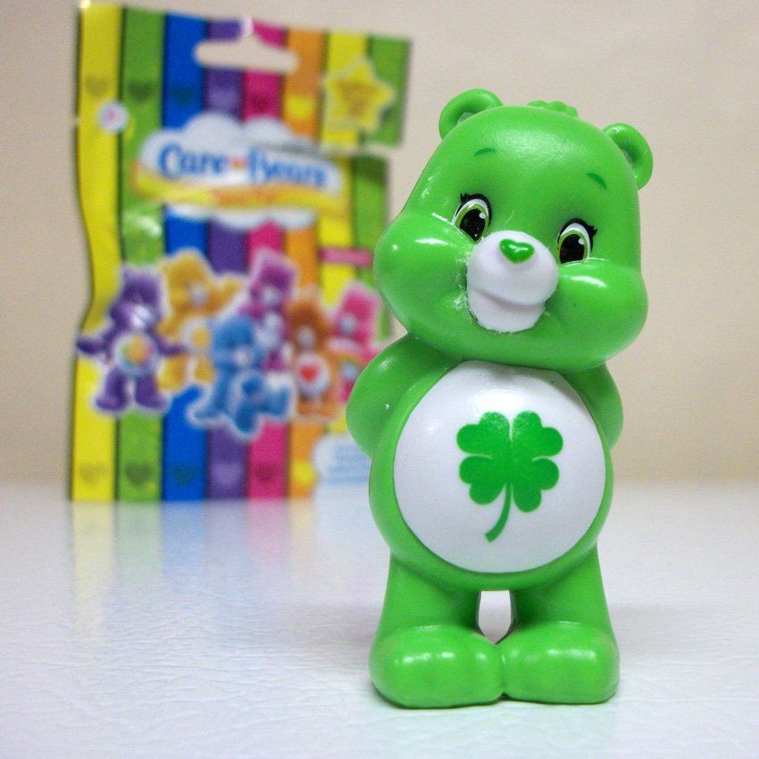 Good Luck Care Bears Neon Fun Series 5 green clover blind bag mini ...