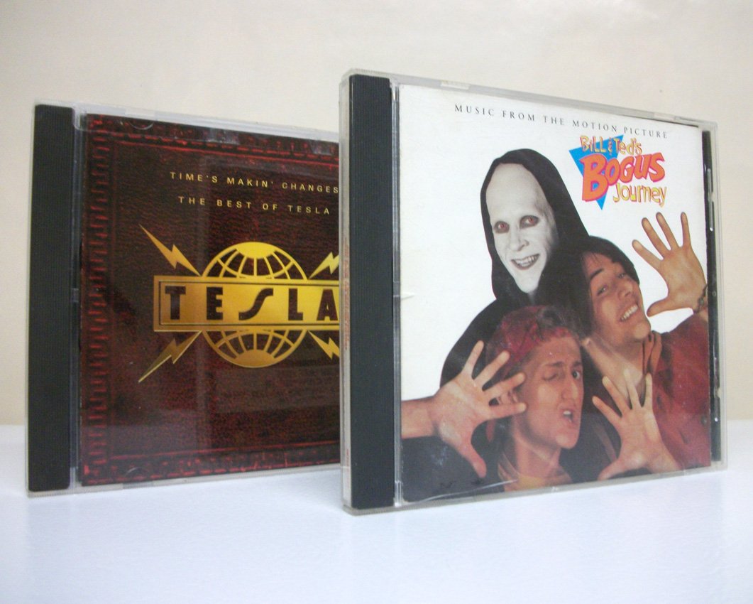 Metal CD lot Tesla / Bill & Ted's Bogus Journey soundtrack times making ...