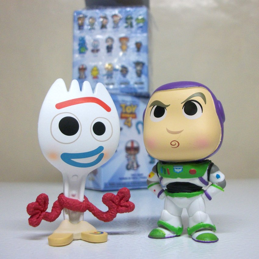 Forky & Buzz Lot of 2 Toy Story 4 Funko Mystery Mini vinyl figures ...
