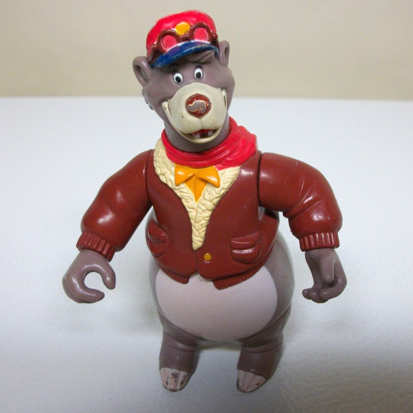 1991 Playmates Toy Baloo Disney Tale Spin articulated figure bear pilot ...