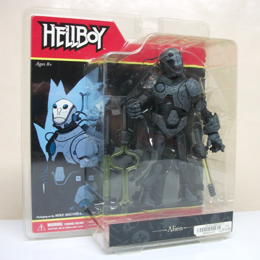 Hellboy Alien 7" comic action figure brand new sealed mike mignola ...