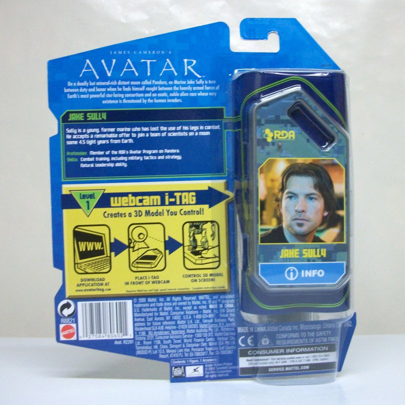 Jake Sully Avatar 4" human wheelchair shaggy hair figure James Cameron ...