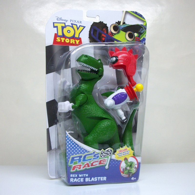 Toy Story Rex RC's Race car figure w/ Race Blaster Disney Pixar Mattel 2012