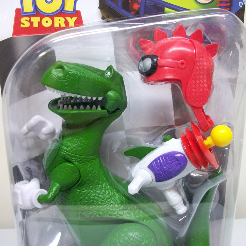 Toy Story Rex RC's Race car figure w/ Race Blaster Disney Pixar Mattel 2012