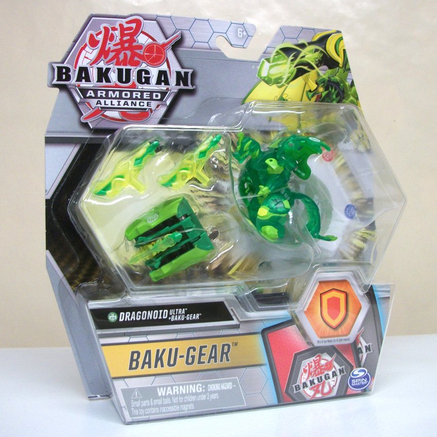 Bakugan Armored Alliance Dragonoid Ultra + Baku-gear green dragon ventus set Spin Master 2020