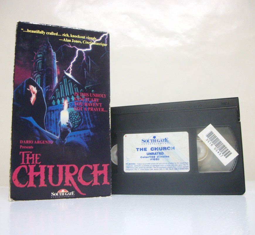 The Church dario argento VHS uncut unrated version classic horror movie ...