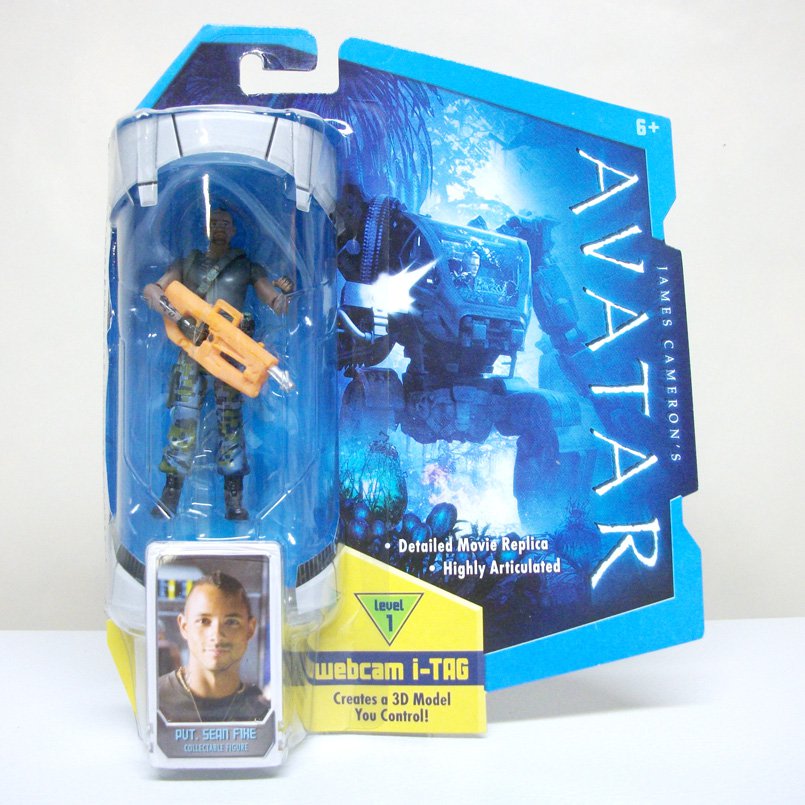 Pvt. Sean Fike 4" Avatar figure 2009 human James Cameron's movie Mattel