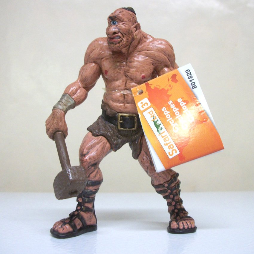 Cyclops pvc Safari Ltd 4.5" tall greek mythical monster warrior figure ...