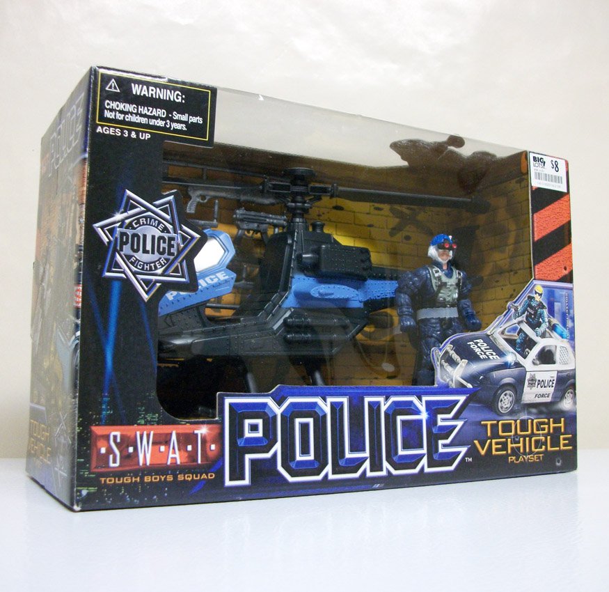 Police swat Tough Vehicle helicopter set Chap Mei Big Lots S.W.A.T ...
