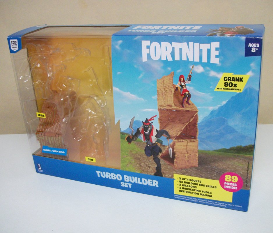Turbo Builder set Fortnite Crank 90s wood building materials no figures ...