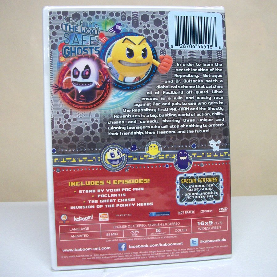 Pac-Man Ghost Patrol DVD and the Ghostly Adventures NR sealed new ...