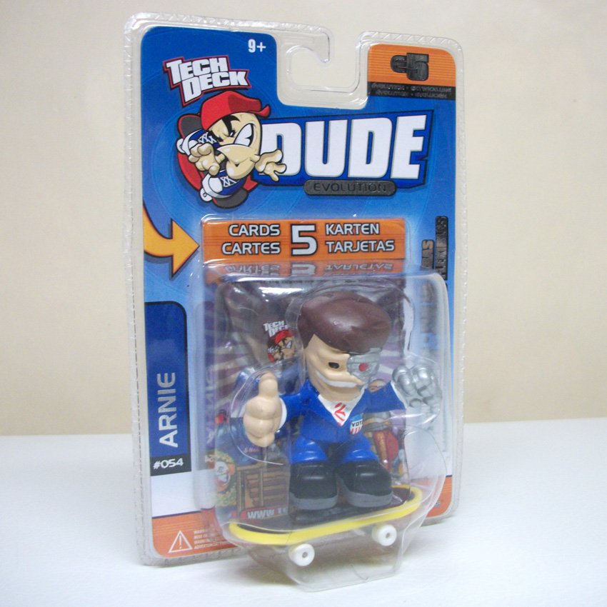 Tech Deck Dude Arnie 054 evolution thumb skateboarder new terminator ...