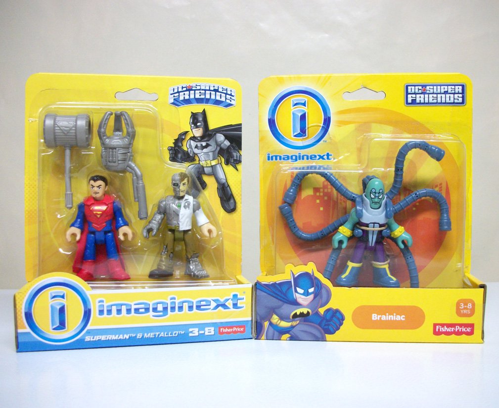 Brainiac Superman & Metallo 2-pk DC Super Friends Imaginext justice ...