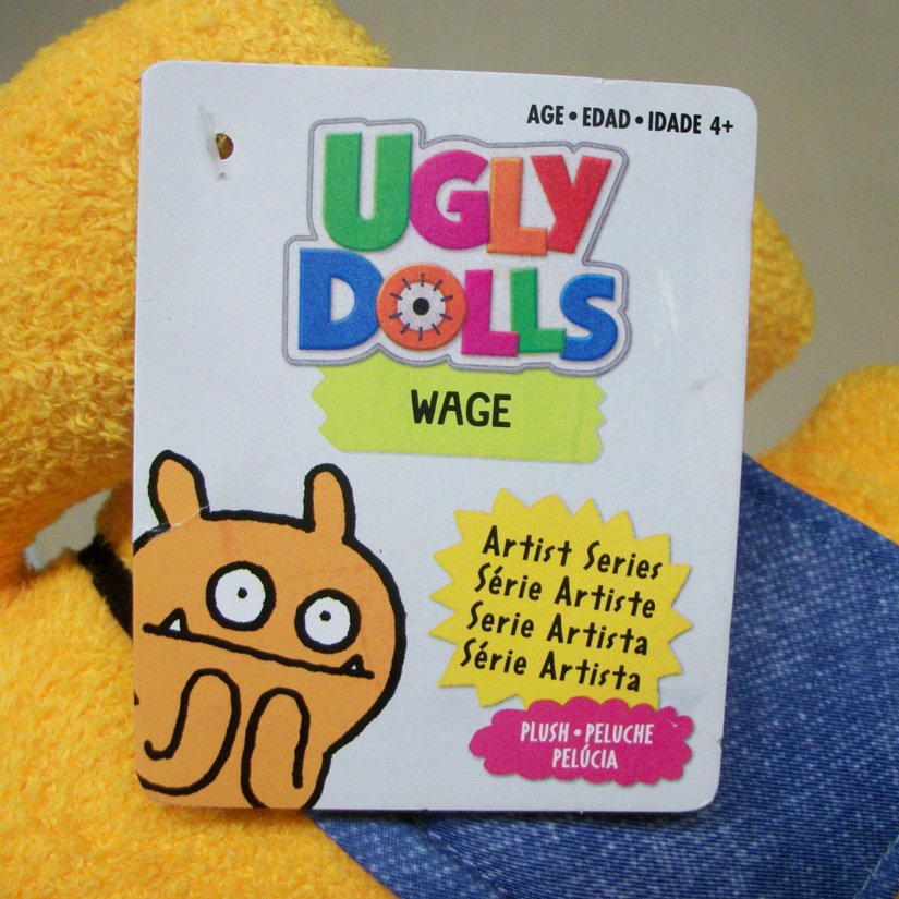 Ugly Dolls Wage 13" large plush artist series monster with tags orange ...