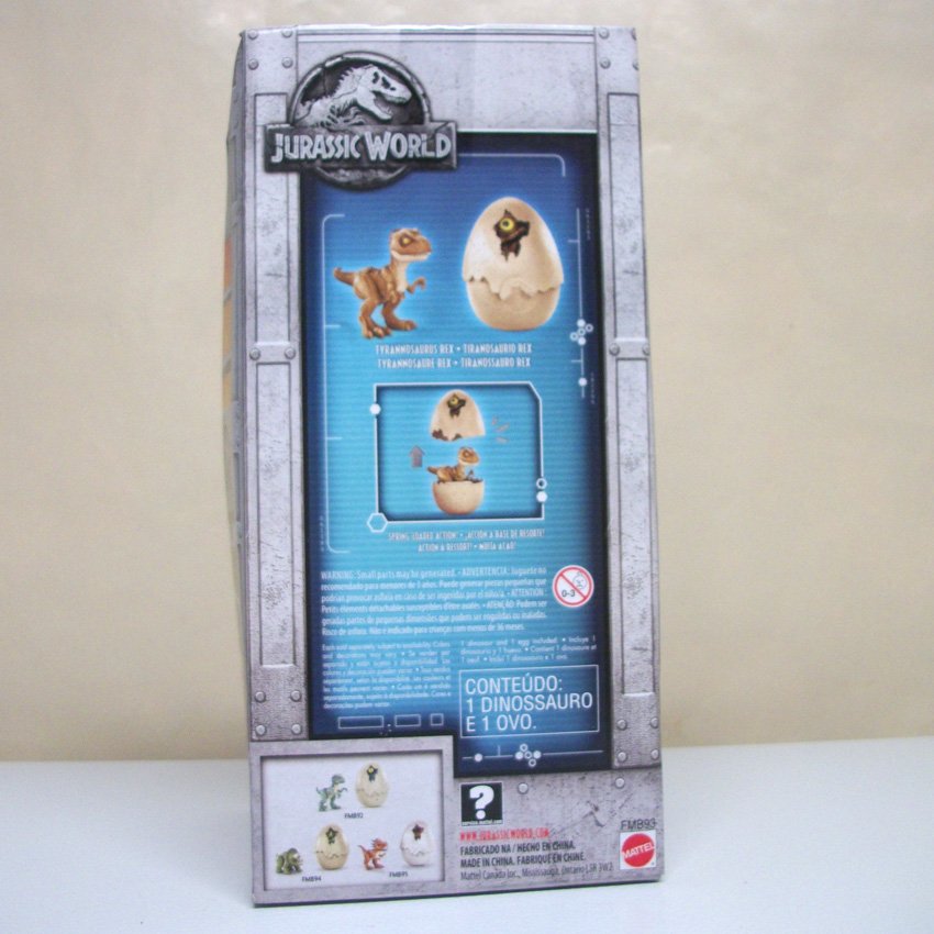 Jurassic World Hatch N Play Dinos Tyrannosaurus Rex dinosaur figure ...