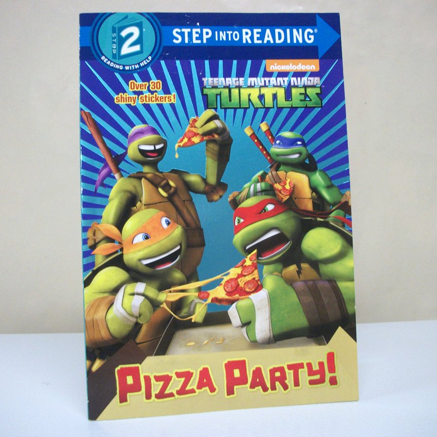 TMNT Pizza Party Step into Reading book stickers children teenage ...