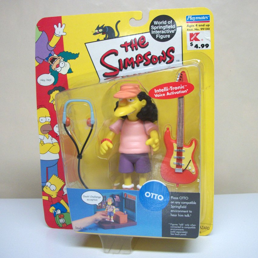 Otto Simpsons wos Series 3 World of Springfield new figure bus driver ...
