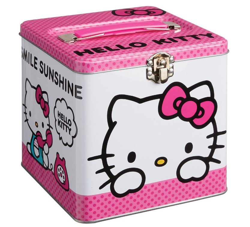 Hello Kitty Carry All Tin Box