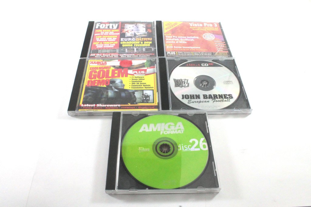 Commodore Amiga Format Magazine Vintage Super CD ROM Software Disc Lot