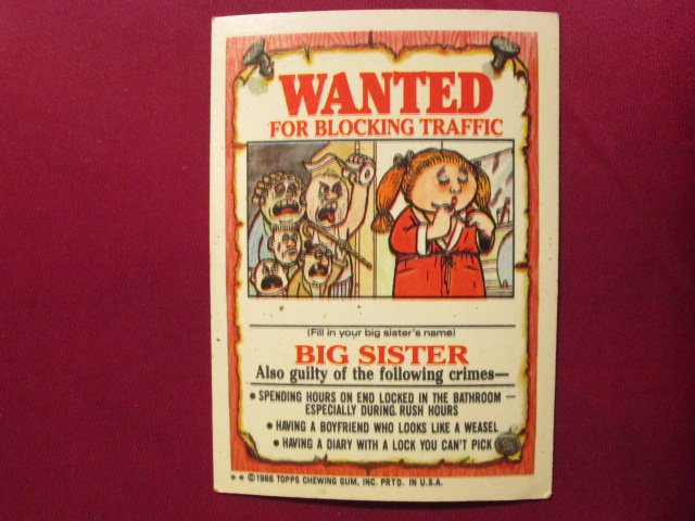 Garbage Pail Kids (Trading Card) 1986 Snooty Sam #110a