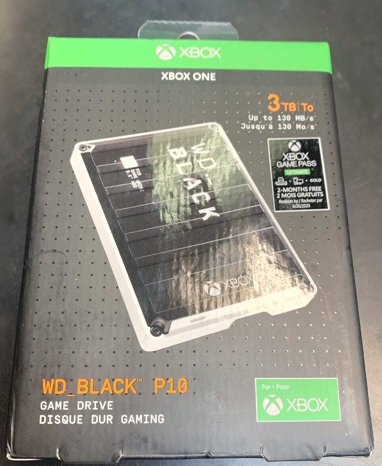 WD 3TB WD_BLACK P10 Game Drive for Xbox One - WDBA5G0030BBK-WESN