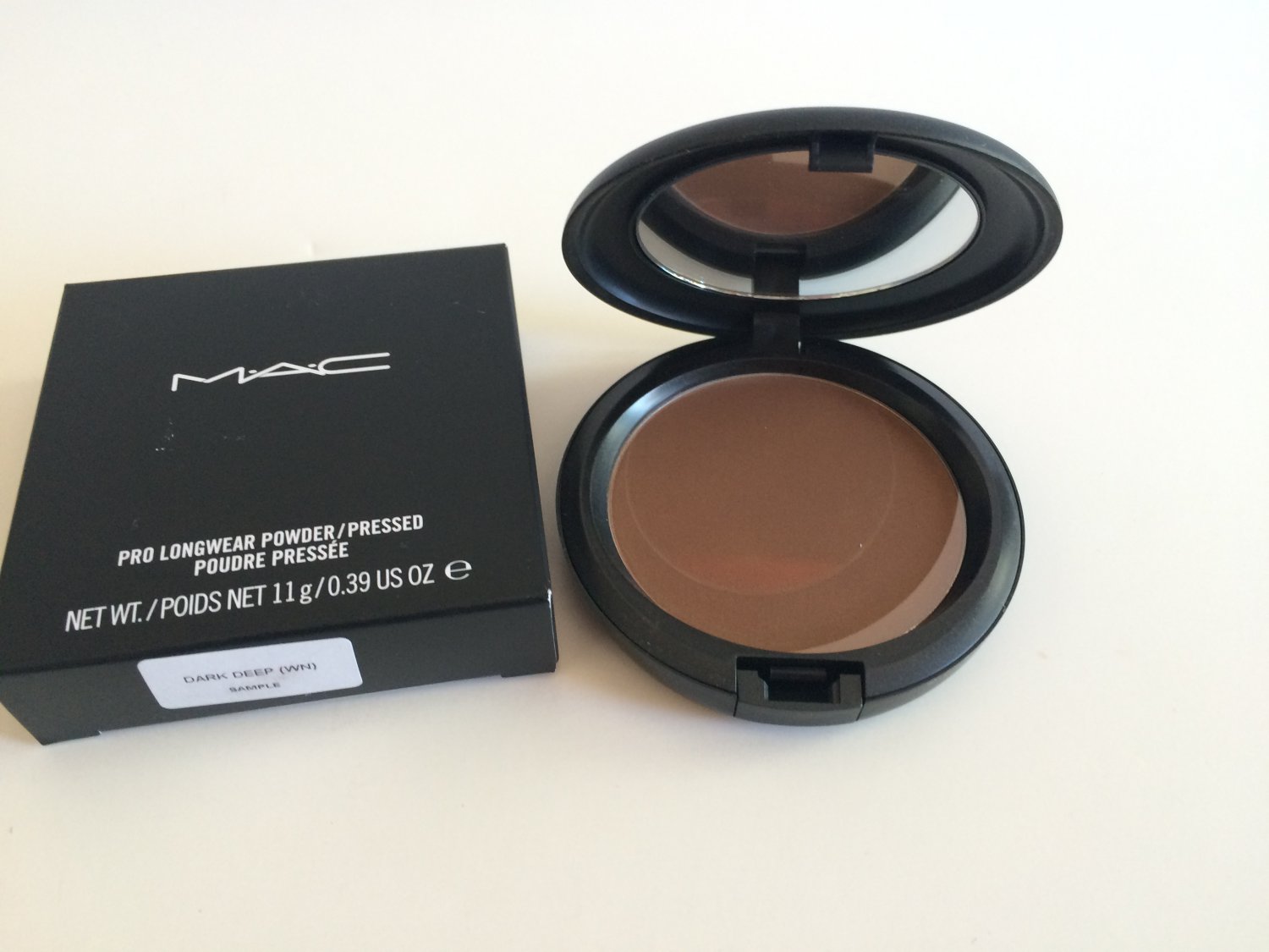 MAC Pro longwear Pressed Powder - Dark Deep (WN) (Boxed, Marked Sample)