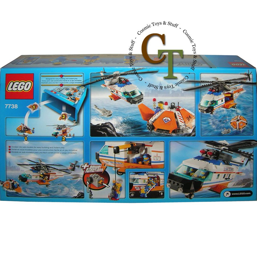 LEGO 7738 Coast Guard Helicopter and Life Raft - City